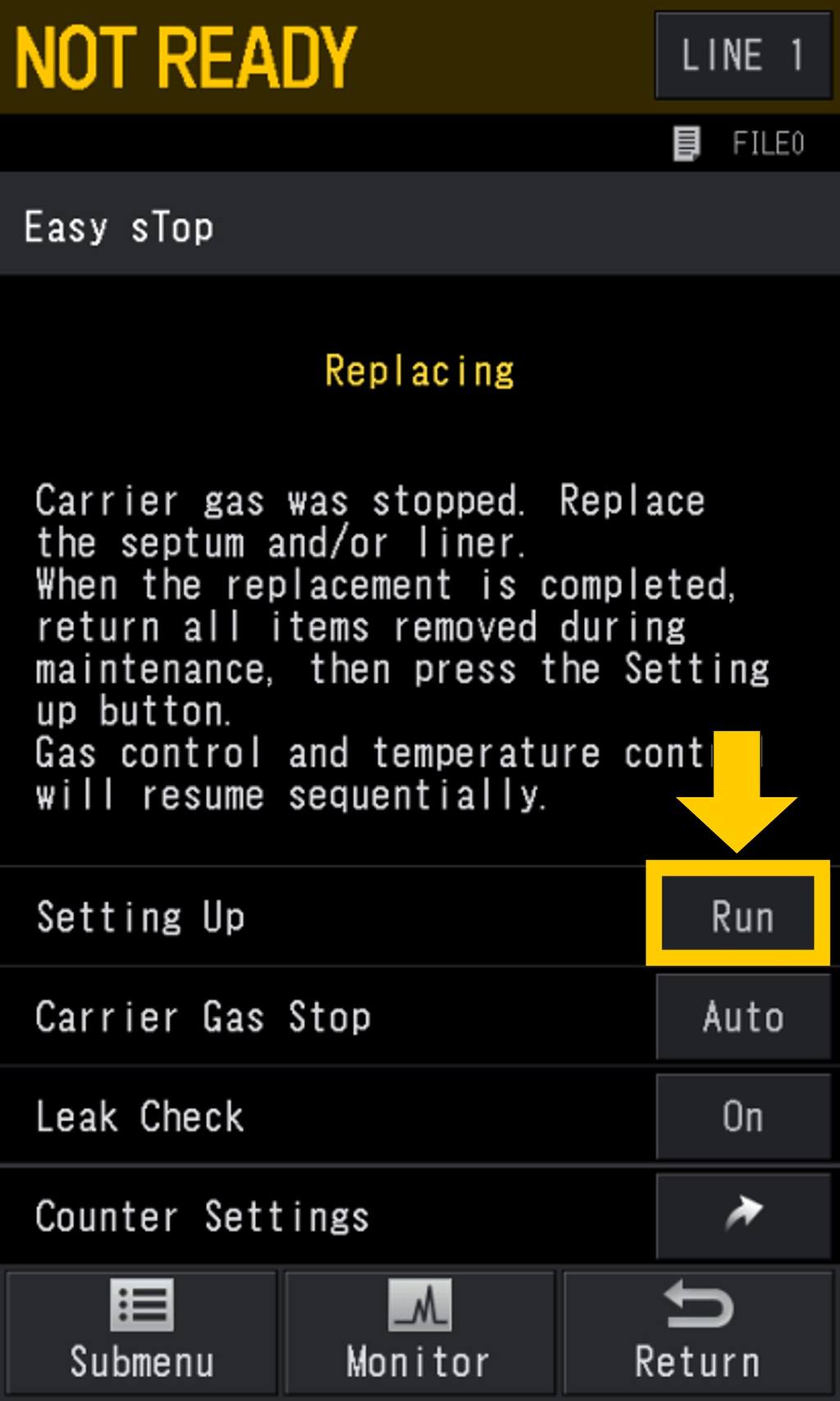 Entering Maintenance Mode (with Monitor)